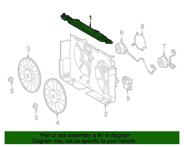 16712-36050 - Upper Shroud For 2015-2021 Lexus | Lexus OE Parts