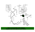 1994-2004 Mitsubishi Tension Pulley MD303884 | Mitsubishi Parts Warehouse