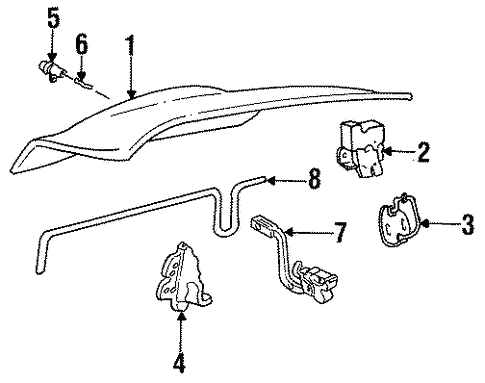 Trunk for 1996 Lincoln Mark VIII | Ford Parts Catalog