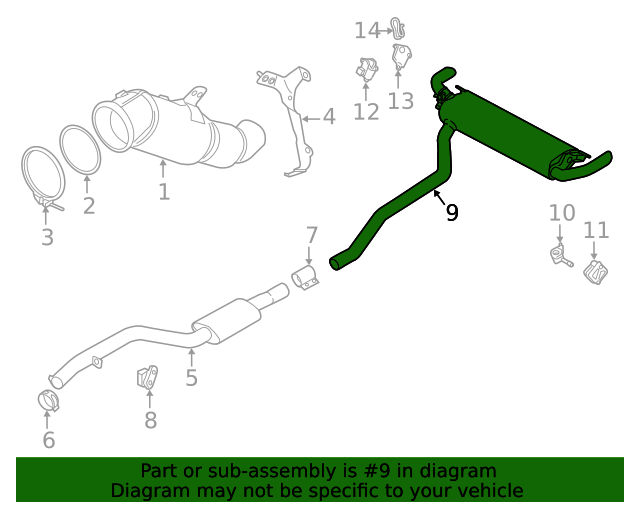 Genuine BMW 18-30-8-487-381 | Rear Muffler | FREE Shipping on Most ...