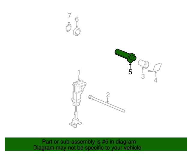 2007-2014 GM Spare Wheel Lock Cylinder Case 15854877 GM | GMPartsDirect.com