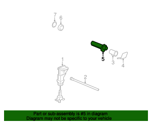 2007-2014 GM Spare Wheel Lock Cylinder Case 15854877 | GMPartsDirect.com