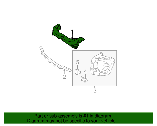 163-620-06-16 - Radiator Support Tie Bar 1998-2005 Mercedes-Benz ...