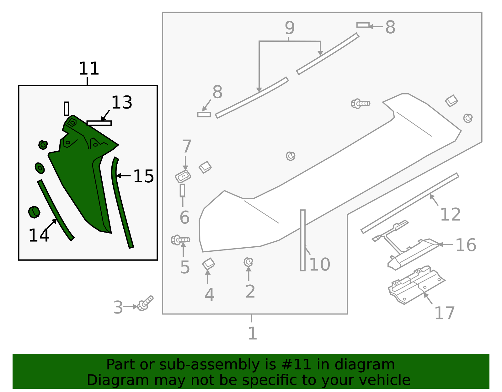 96031AN02A - Spoiler 2020-2024 Subaru Outback | AutoNation Parts