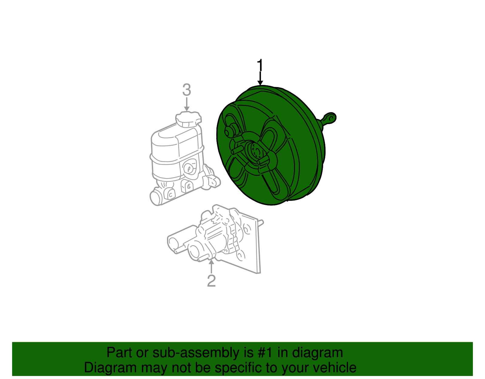 2005-2007 GM Power Brake Booster 19432809 | OEM Parts Online