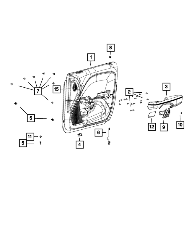 Door Trim Panel Fastener - 6509673AA | MoparOnlineParts | Mopar Parts