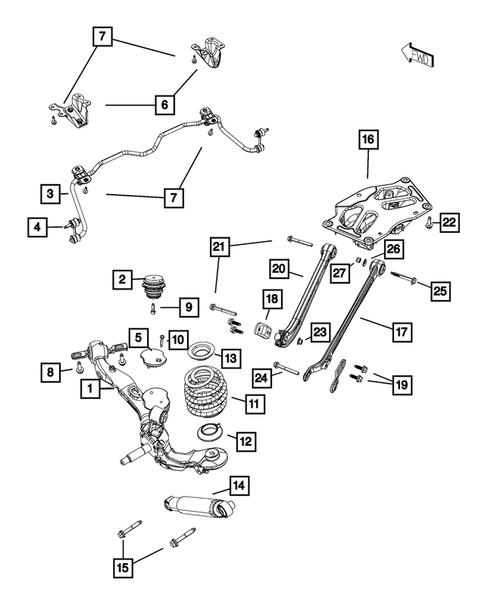 Rear Suspension and Cradle for 2021 Ram ProMaster City | Wholesale MOPAR