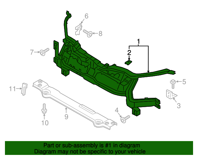2015-2021 Ford Mount Panel nk3z8a284a | TascaParts.com