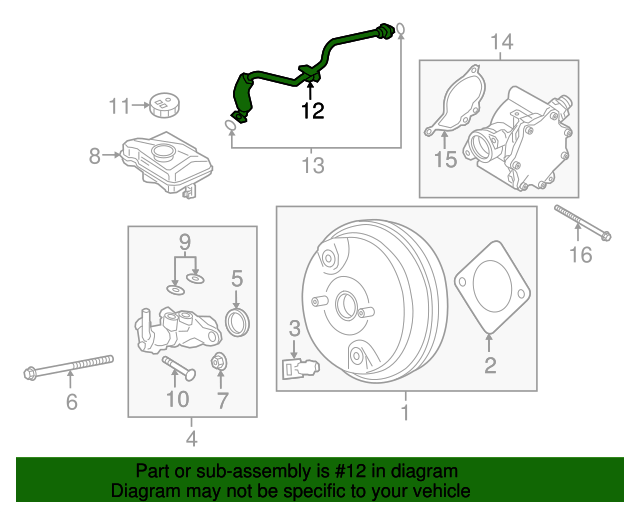 2016-2020 Volvo Vacuum Hose 31362597 | TascaParts.com