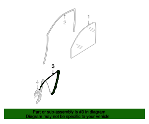 51338254911 - 2000-2006 BMW X5 Window Regulator (51-33-8-254-911) | BMW ...