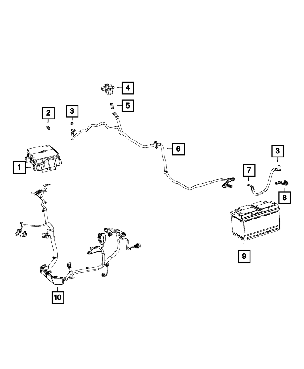 2018-2019 Jeep Grand Cherokee Jump Start Wiring 68322331AA | Mopar eStore