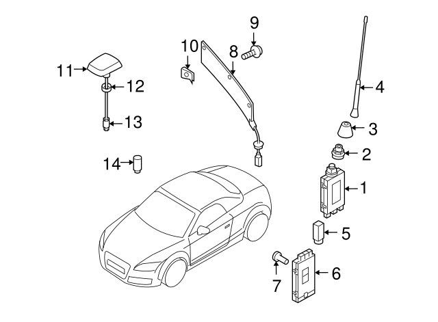 Base Nut - Audi (WHT-002-427) | Audi USA Parts