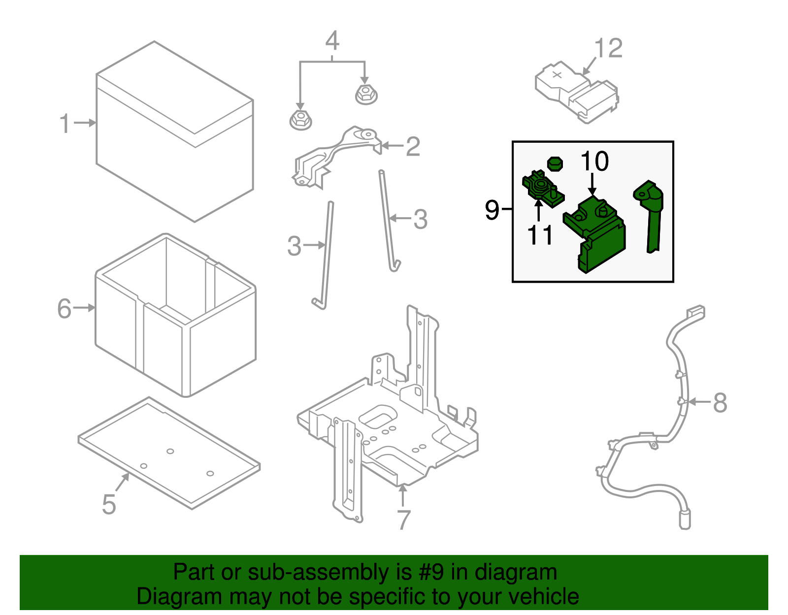 24080-5HA0A - Battery Cable 2014-2017 Nissan Rogue | AutoNation Parts