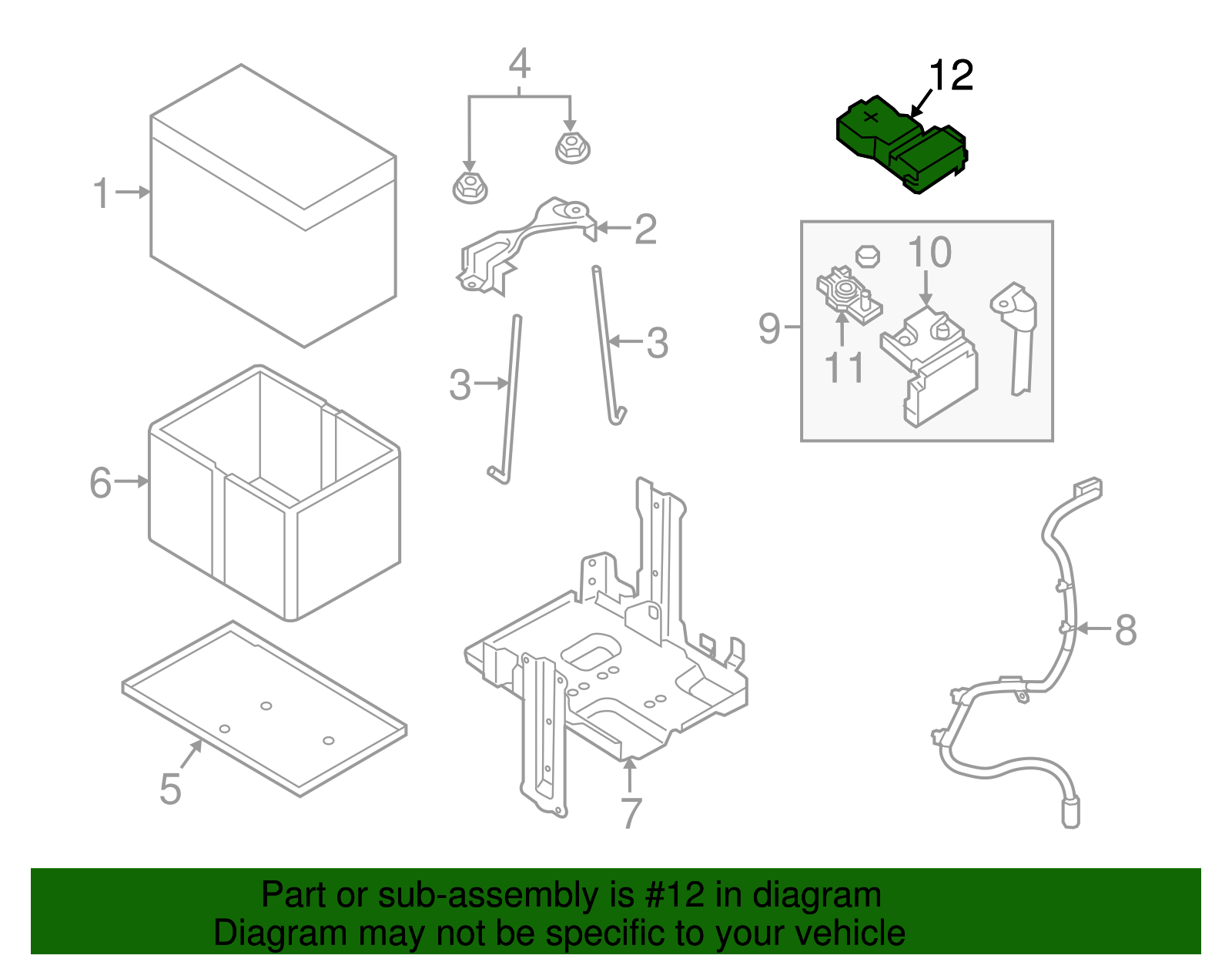 2011-2020 Nissan Positive Cable Cover 24345-JG70A | Ziegler Nissan of ...