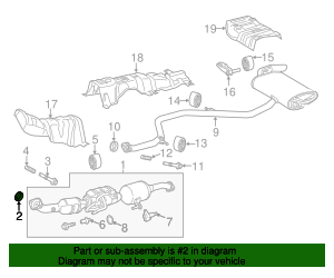 17451-0D140 - Exhaust Pipe Gasket - 2006-2024 Toyota | OEM Genuine ...