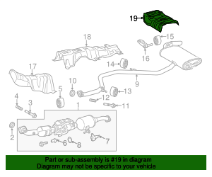2016-2022 Toyota Heat Shield 58327-47040 | Toyota Parts Center