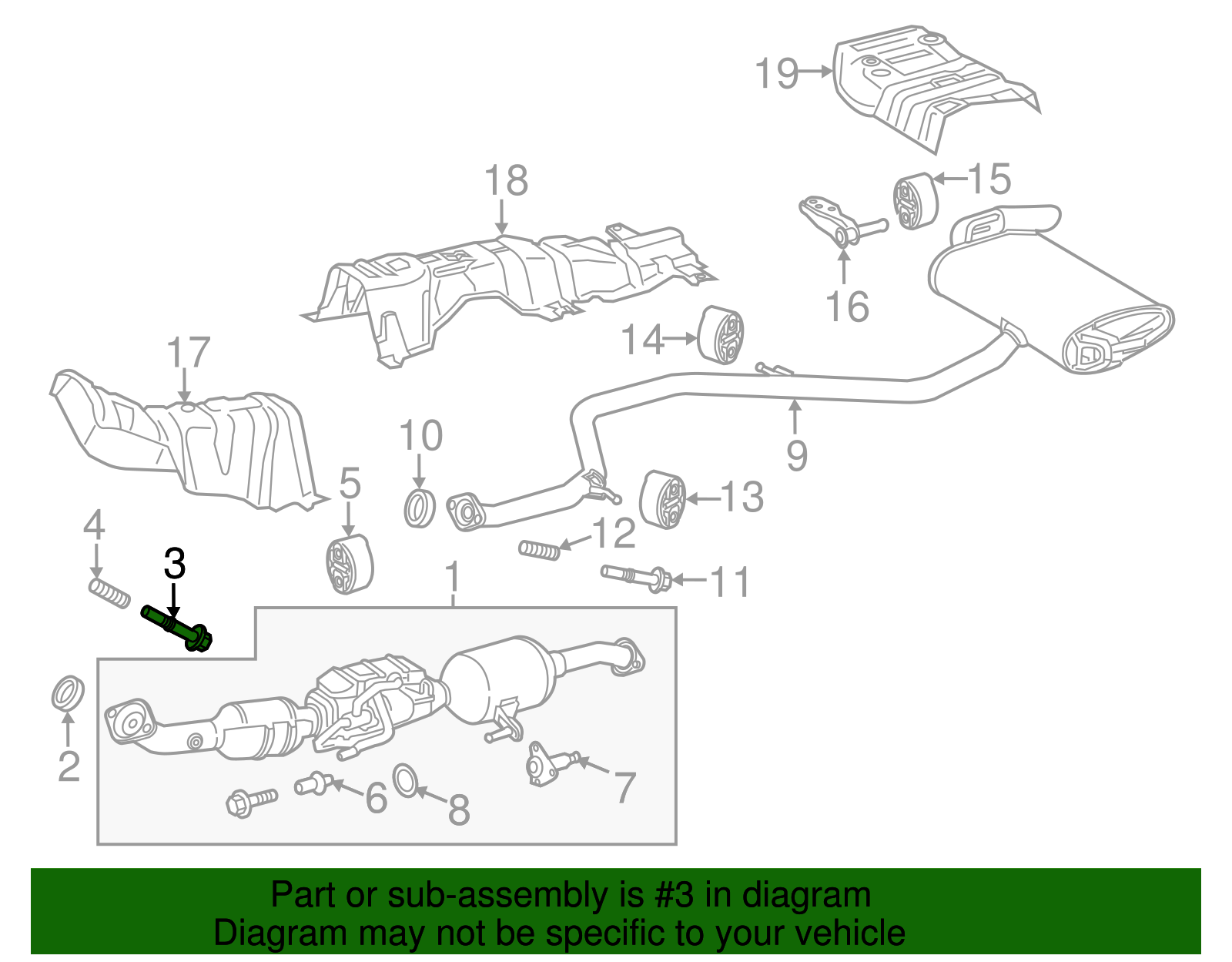 Genuine Toyota Exhaust Manifold Bolt part# 90109-A0064 for 1995-2025 ...