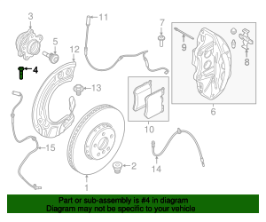 7148835169 - 2014-2025 BMW Hub Assembly Mount Bolt (07-14-8-835-169 ...