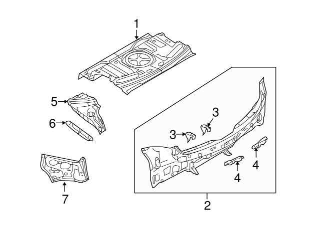 2010-2013 Mazda 3 Rear Body Panel BBM4-70-750C | Mazda-Parts