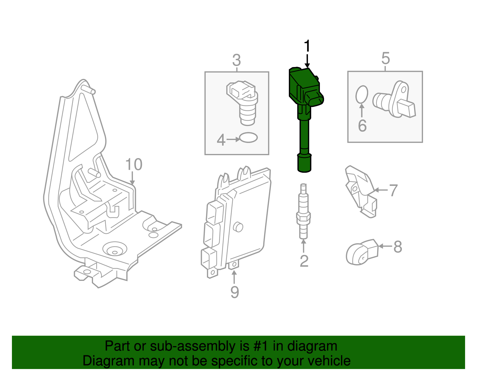 2015-2018 Chevrolet City Express Ignition Coil 19316340 GM ...