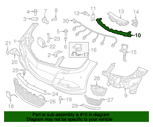 204-885-68-65 - Support Panel 2012-2015 Mercedes-Benz C 63 AMG ...