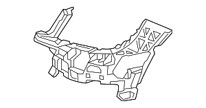 2012-2015 Mercedes-Benz C 63 AMG® Bumper Bracket 204-885-47-65 | MB OEM ...