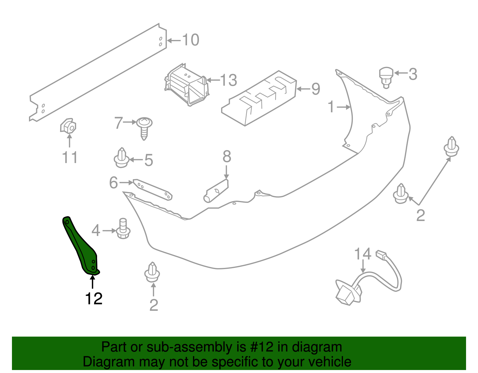 2012-2019 Nissan Versa Closure Panel - Driver's Side (LH) 78819-3BB0A ...