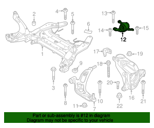 Genuine BMW 31-12-8-831-645 | Control Arm Bracket | FREE Shipping on ...
