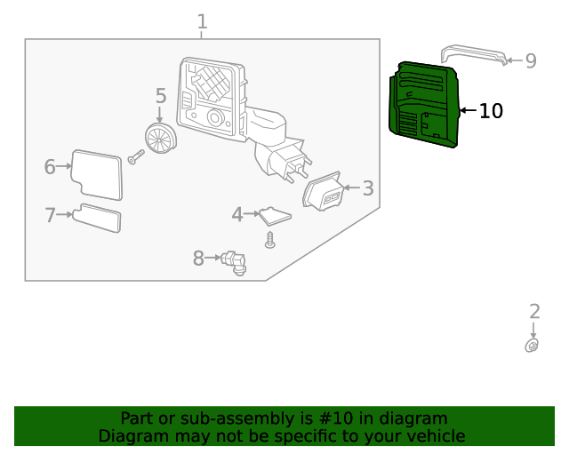 2020-2021 GM Black Driver Side Outside Rearview Mirror Housing Lower ...