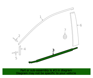 75720-12A30 - Belt Molding - 2019-2023 Toyota Corolla | OEM Genuine ...
