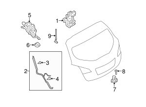2009-2019 Nissan Trunk Lock Actuator Motor 90500-1CA1B | OEM Parts Online