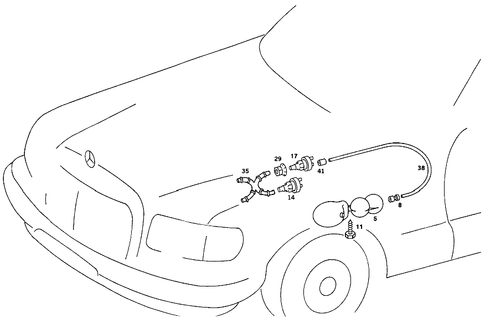 Engine Vacuum Connection for 1990 Mercedes-Benz 300 SEL | Mercedes-Benz ...