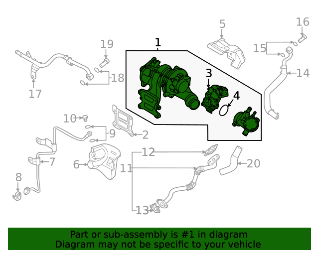 Hyundai - 28231-2MHB0 - Turbocharger - 2021-2024 Hyundai | OEM Hyundai ...