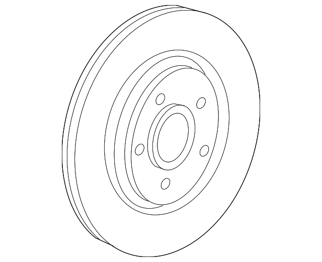 RU2Z-1V125-A - Disc Brake Rotor 2005-2019 Ford | Ford Parts Direct