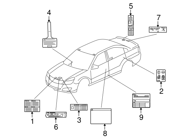 2006-2024 GM Vehicle Capacity Weight and Tire Information Label ...
