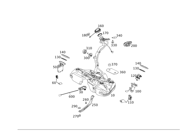 212-470-13-94 - Suction Jet Pump 2012-2015 Mercedes-Benz C250 ...