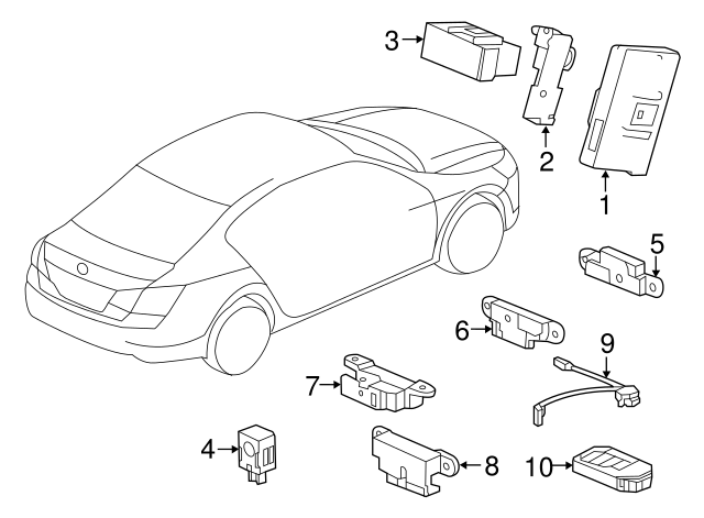 2017 Honda Accord Control Module 38329-T2G-A01 | Honda Factory Parts
