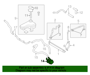 36910-3D010 - Water Pump - 2013-2015 Hyundai Sonata | World OEM Parts ...