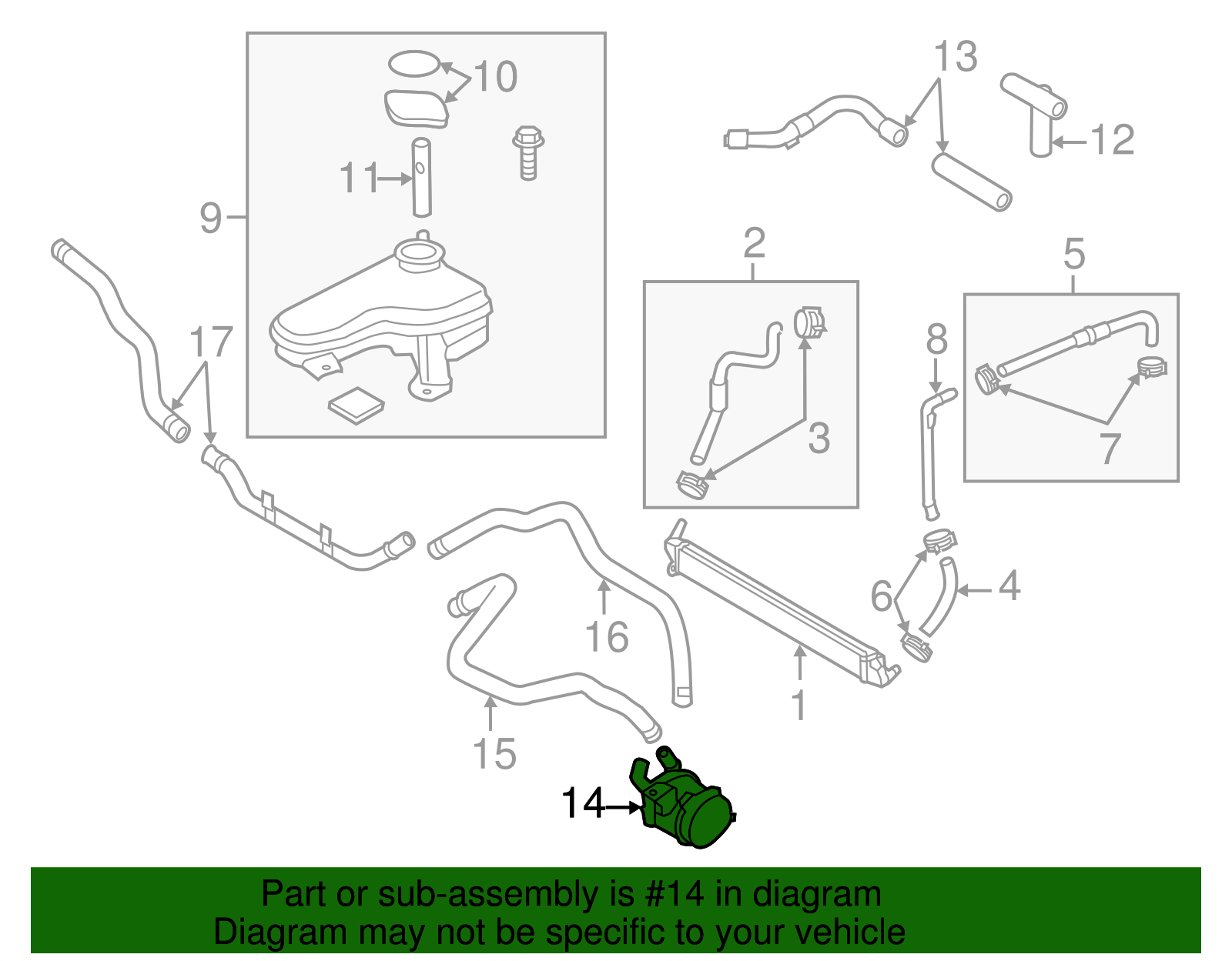 2013-2015 Hyundai Sonata Auxiliary Pump 36910-3D010 | OEM Parts Online