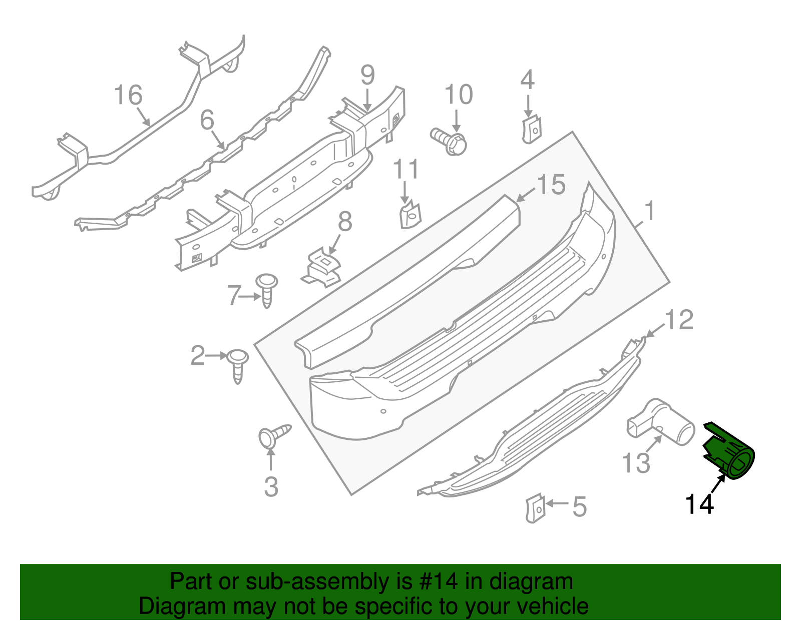 2008-2010 Infiniti QX56 Reverse Sensor Retainer 28453-ZC30E | INFINITI ...