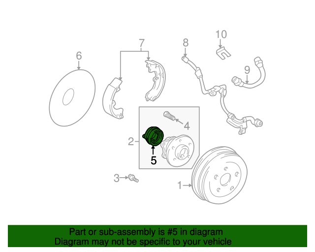 2000-2010 Toyota ABS Sensor 89544-32040 | OEM Parts Online