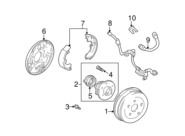 2000-2010 Toyota Hub & Bearing Assembly 42450-63011 | Toyota Parts