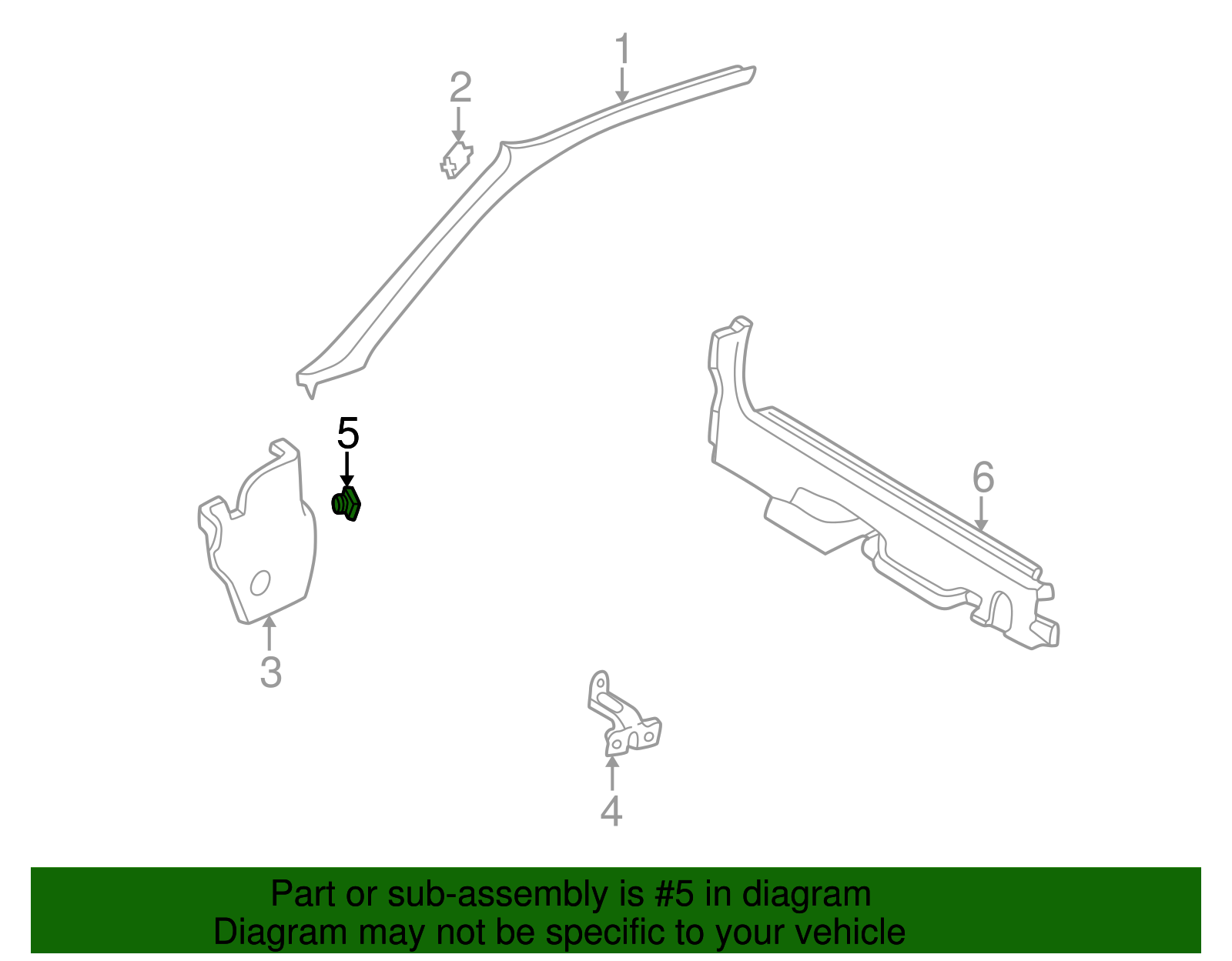 91532-SR3-003 - Cowl Trim Clip 1996-2000 Honda Civic | Honda Parts Online