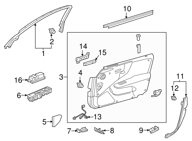 2018-2023 Lexus Upper Trim 67663-50080-C0 | OEM Parts Online