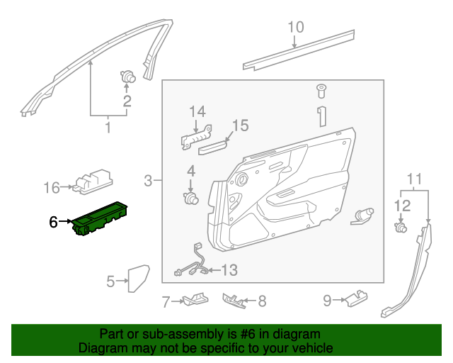 2018-2023 Lexus Switch Housing 74232-50230 | OEM Parts Online