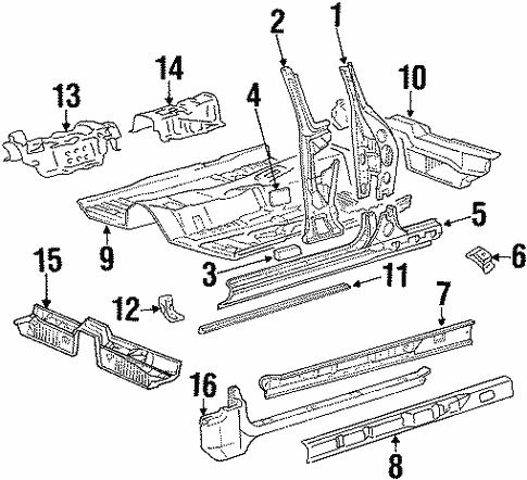 Lock Pillar for 1990 Toyota Celica | Toyota Parts Center