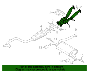 36002798 - Catalytic Converter 2007-2015 Volvo | AutoNationParts.com