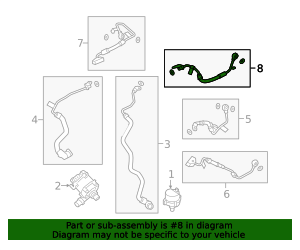 Genuine BMW 11-53-8-841-583 | Coolant Line Turbocharger R 111060 | FREE ...