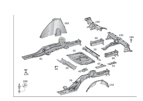 Rear-End Floor for 2018 Mercedes-Benz GLS 550 | Mercedes-Benz USA Parts