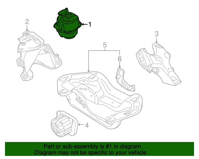 Genuine BMW 22-11-6-786-836 | Front Mount | FREE Shipping on Most ...